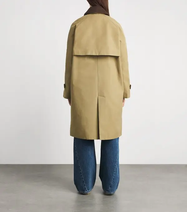 Claudie Pierlot Velvet-collar Trench Coat