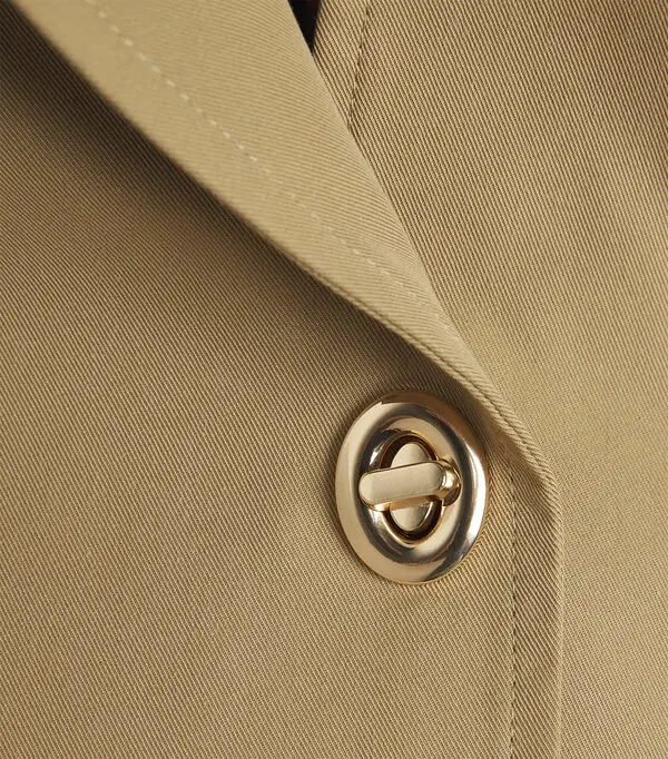 Claudie Pierlot Velvet-collar Trench Coat