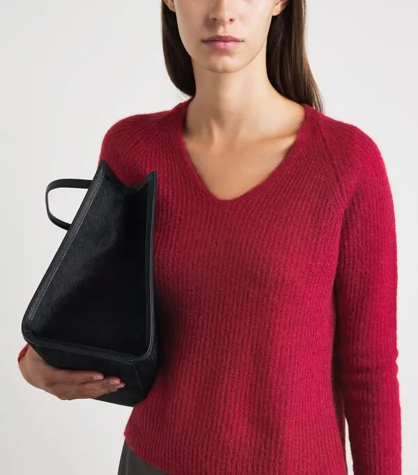 Max Mara Ribbed V-neck Sweater