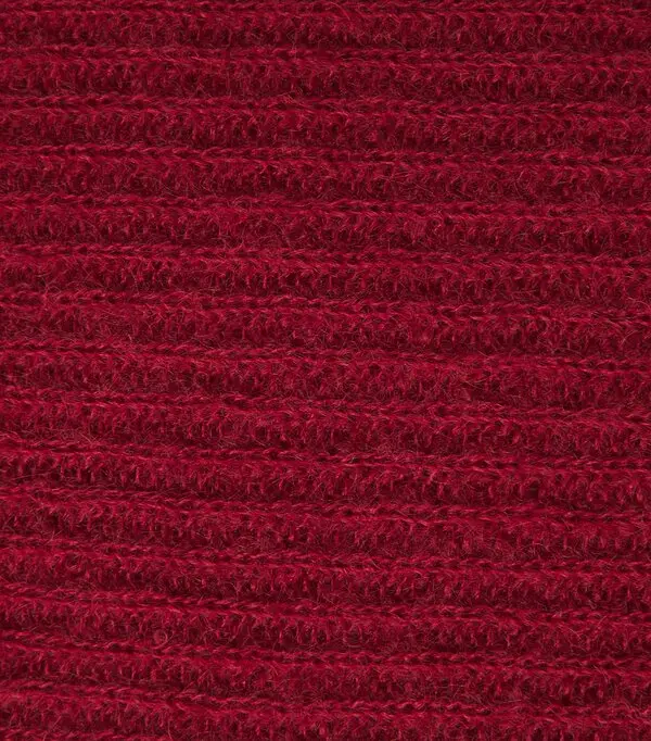 Max Mara Ribbed V-neck Sweater - Red