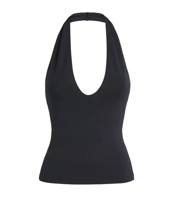 SKIMS Smooth Layers Halter Top - Black