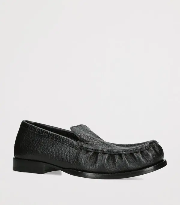 Dries Van Noten Leather Penny Loafers