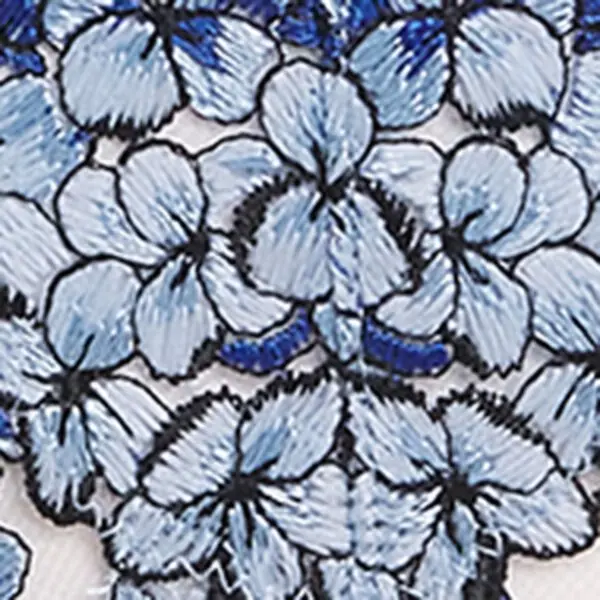 FLEUR DU MAL Embroidered Hydrangea Thong