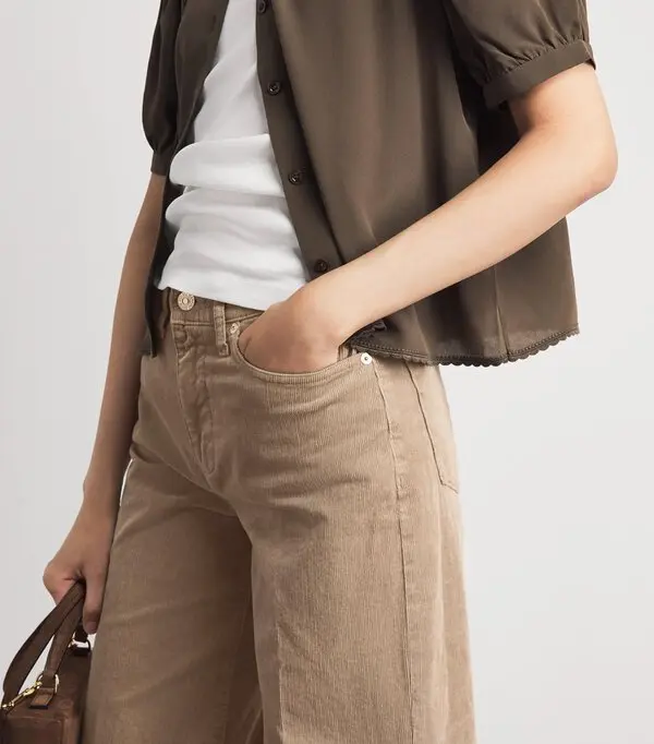 7 For All Mankind Corduroy Wide-leg Trousers