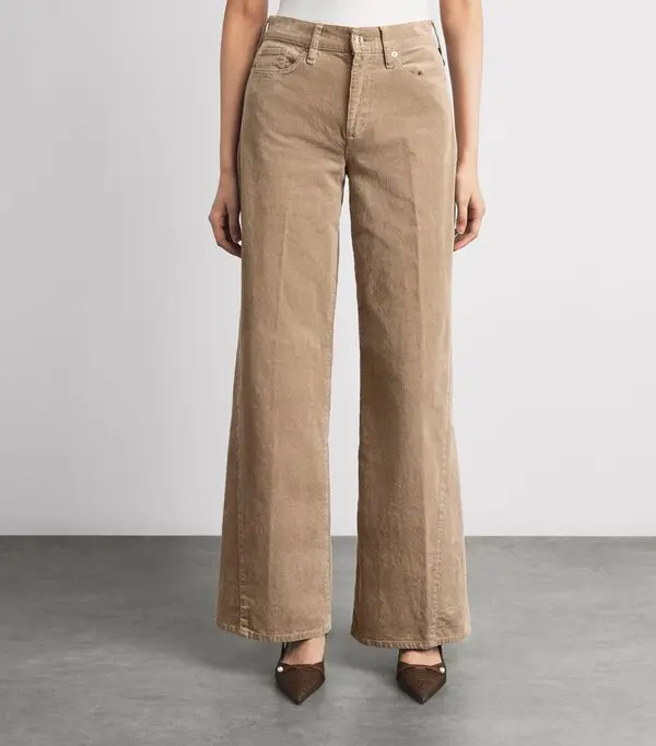 7 For All Mankind Corduroy Wide-leg Trousers