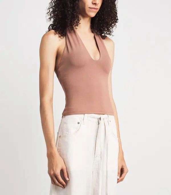SKIMS Smooth Layers Halter Top - Brown