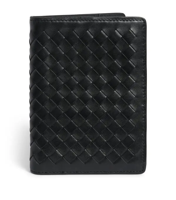 Officine Creative Leather Woven Passport Cover