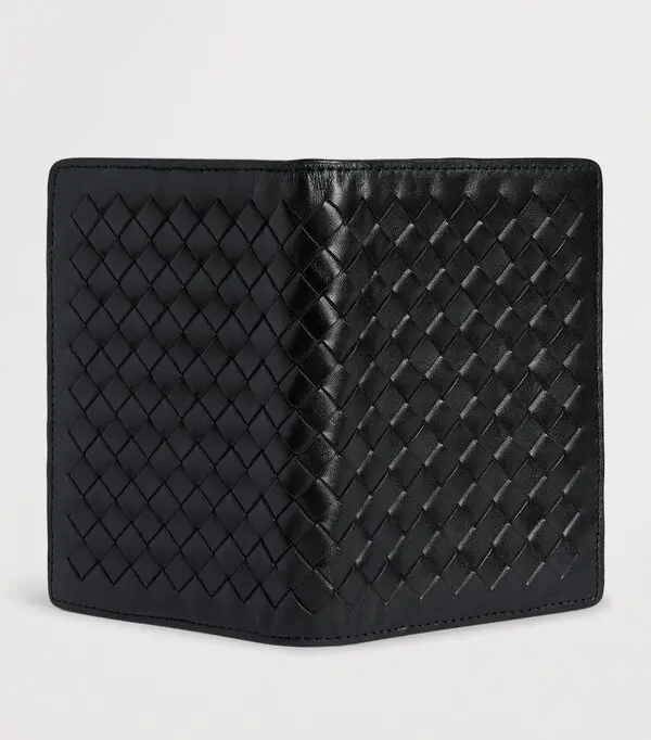 Officine Creative Leather Woven Passport Cover