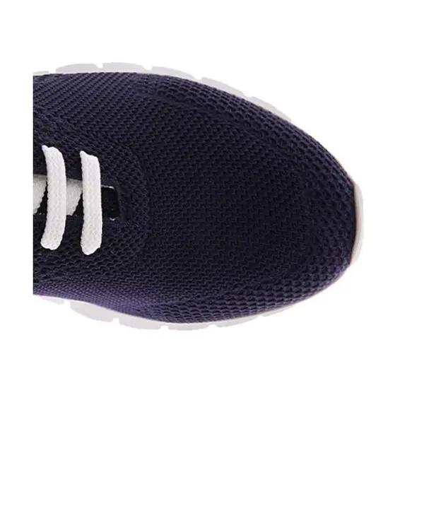 Kiton Dark Blue Lace-up Casual Sneakers - Black