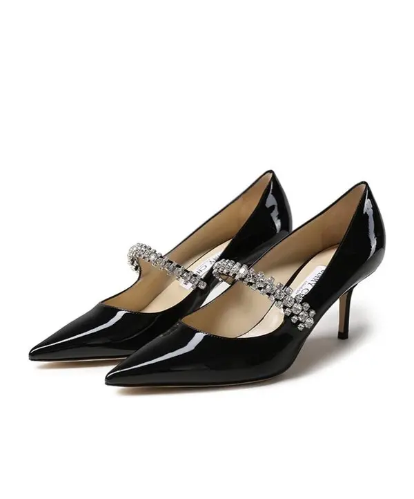 JIMMY CHOO Crystal Embellished High Heels