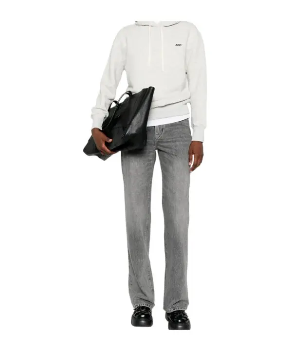 AUTRY Logo Embroidered Drawstring Hoodie