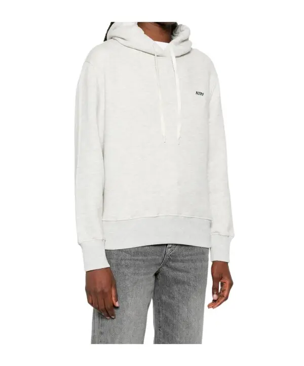 AUTRY Logo Embroidered Drawstring Hoodie