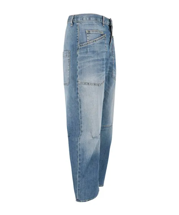 NILI LOTAN Relaxed Straight-leg Jeans - Blue