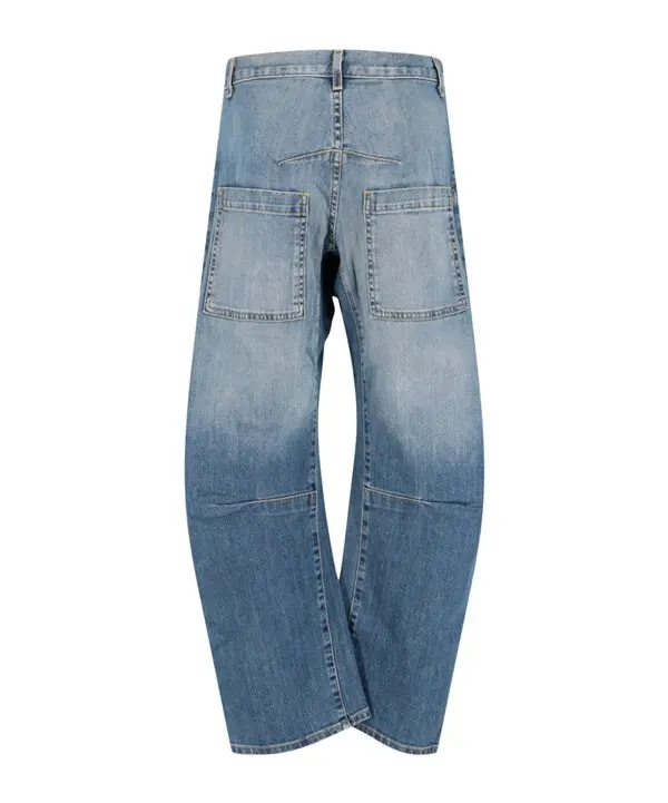 NILI LOTAN Relaxed Straight-leg Jeans - Blue