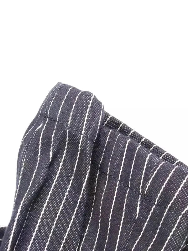 Dior Embroidered Striped Cotton Shirt Jacket