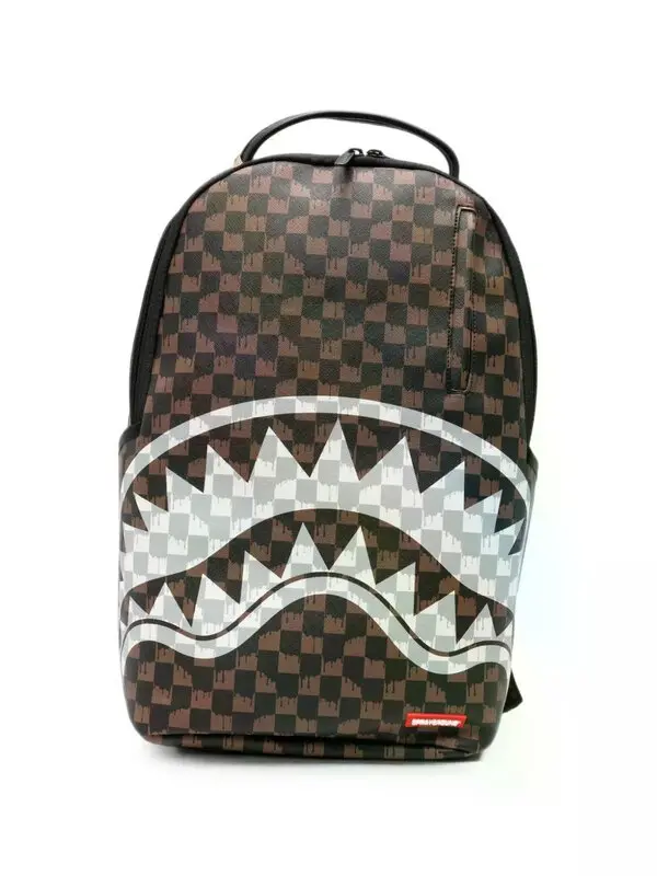 SPRAYGROUND Checkerboard-print Shark Backpack