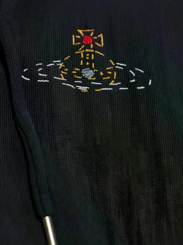 VIVIENNE WESTWOOD Batwing Embroidered Hoodie - Black