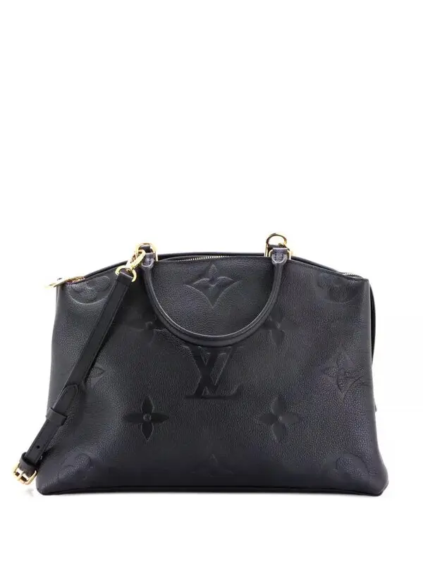 LOUIS VUITTON Grand Palais Handbag Monogram Empreinte Giant Shoulder Bag - Black