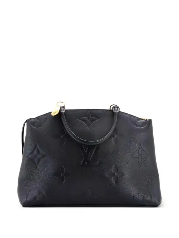 LOUIS VUITTON Grand Palais Handbag Monogram Empreinte Giant Shoulder Bag - Black