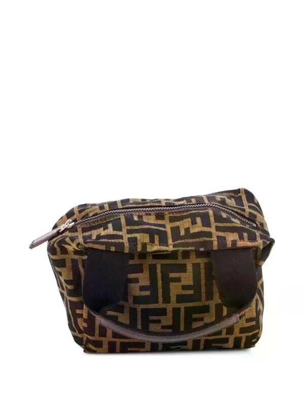 Fendi Vintage 1925 Cosmetic Zucca Canvas Mini Tote Bag - Brown