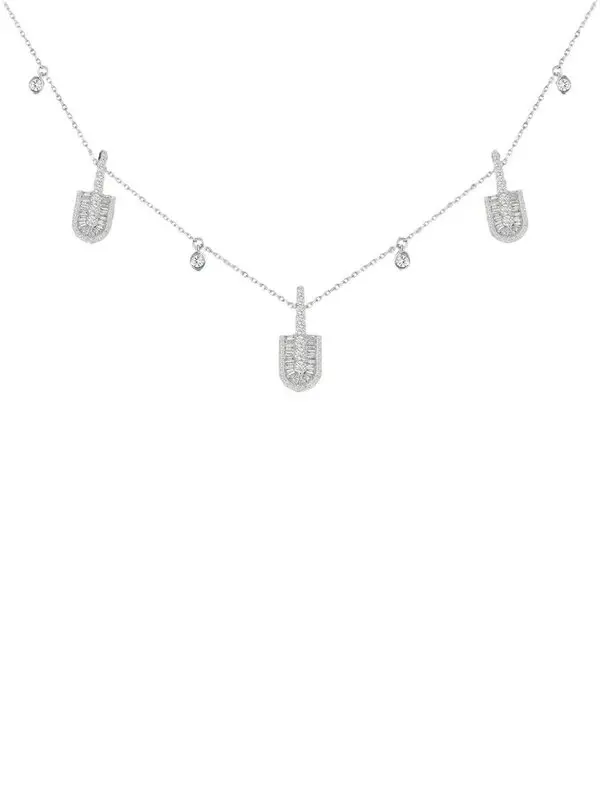 U LOS ANGELES 18k White Gold Diamond Necklace