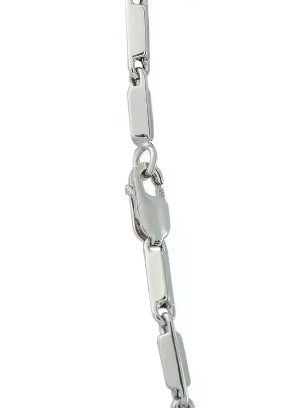 LB EXCLUSIVE 18k White Gold Diamond Circle Link Necklace
