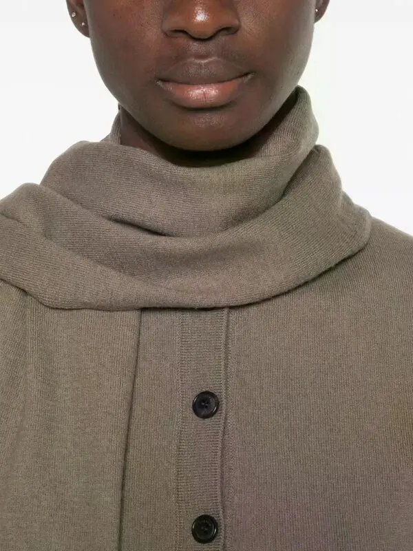 SYSTEM Scarf-detail Button-up Cardigan
