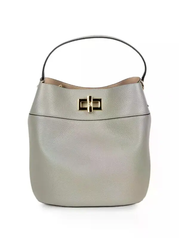 Furla Twist-lock Leather Shoulder Bag