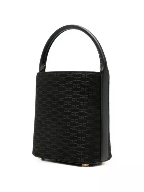 Elisabetta Franchi Monogram-pattern Logo-plaque Bucket Bag