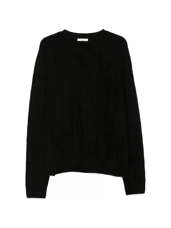 THE ROW Nanni Cable-knit Crew-neck Sweater