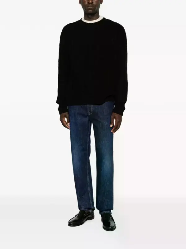 THE ROW Nanni Cable-knit Crew-neck Sweater