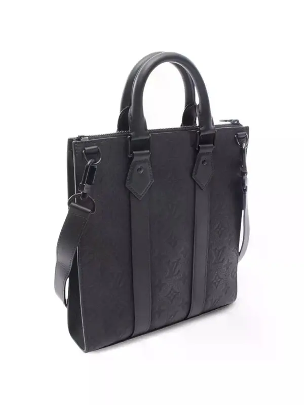 LOUIS VUITTON Monogram Taurillon Sac Plat Cross Satchel