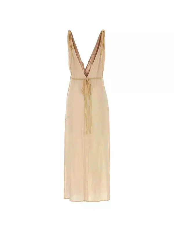 Caravana Ephra Frayed-trim Maxi Dress
