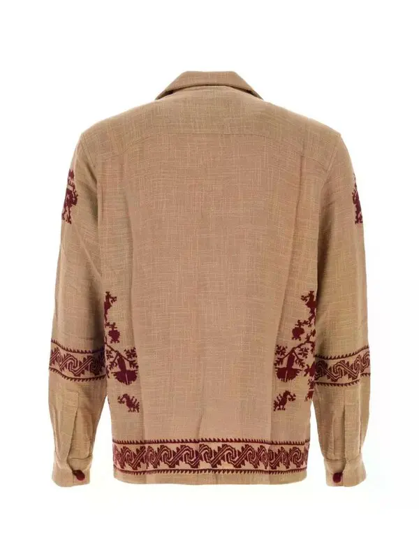 BAZISZT Tulum Embroidered Cotton Shirt