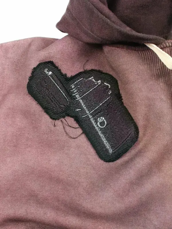 LOUIS VUITTON Logo-patch Cotton Gradation Hoodie