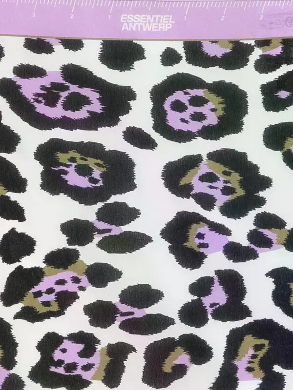 Essentiel Antwerp Leopard-print Silk Scarf