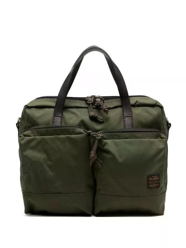 Filson Logo-patch Zip-fastening Briefcase - Green