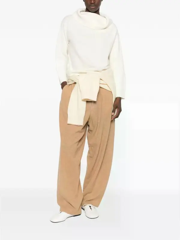 Loulou De Saison Sibyl Cowl Neck Sweater - Neutrals