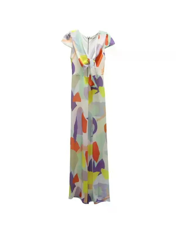 Alice + Olivia Sierra Geo Collage Jumpsuit - White