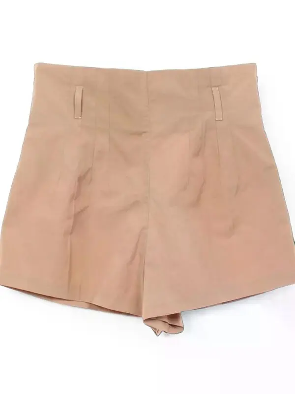 Prada High-waisted Cotton Shorts