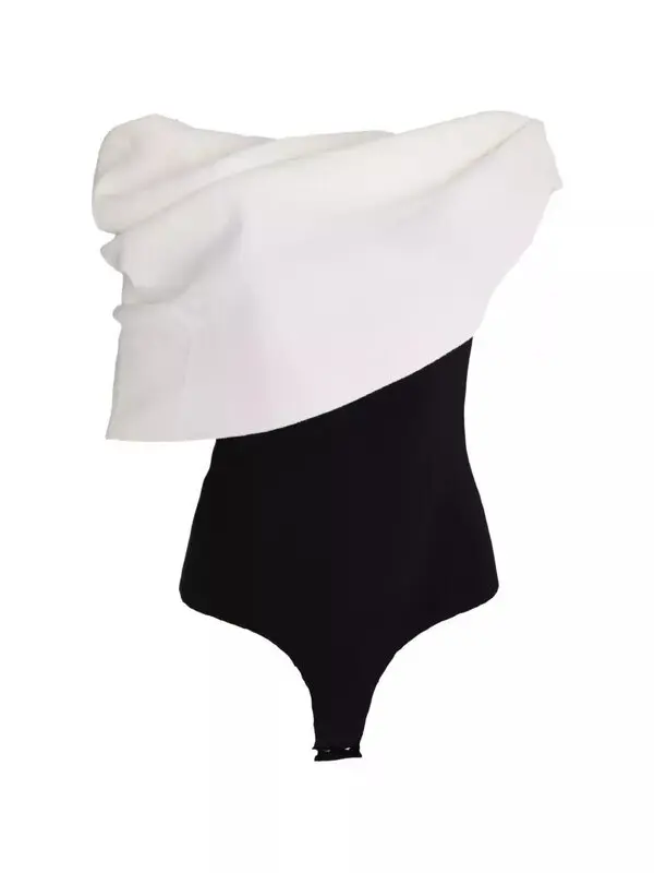 CHATS BY C.DAM Lidia Off-shoulder Draped Bodysuit