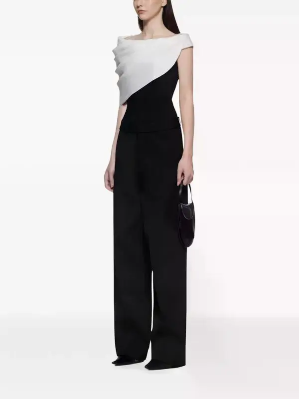 CHATS BY C.DAM Lidia Off-shoulder Draped Bodysuit