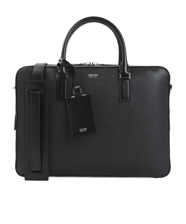 TOM FORD Elliot Logo Stamp Briefcase