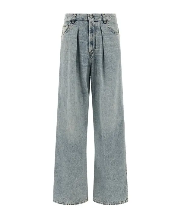 HAIKURE Wide-leg Pleated Jeans