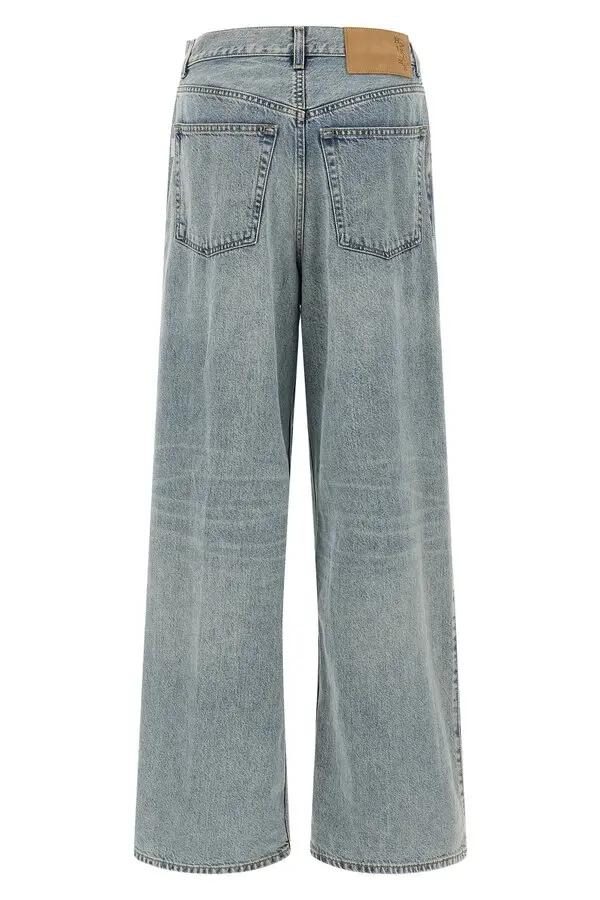 HAIKURE Wide-leg Pleated Jeans