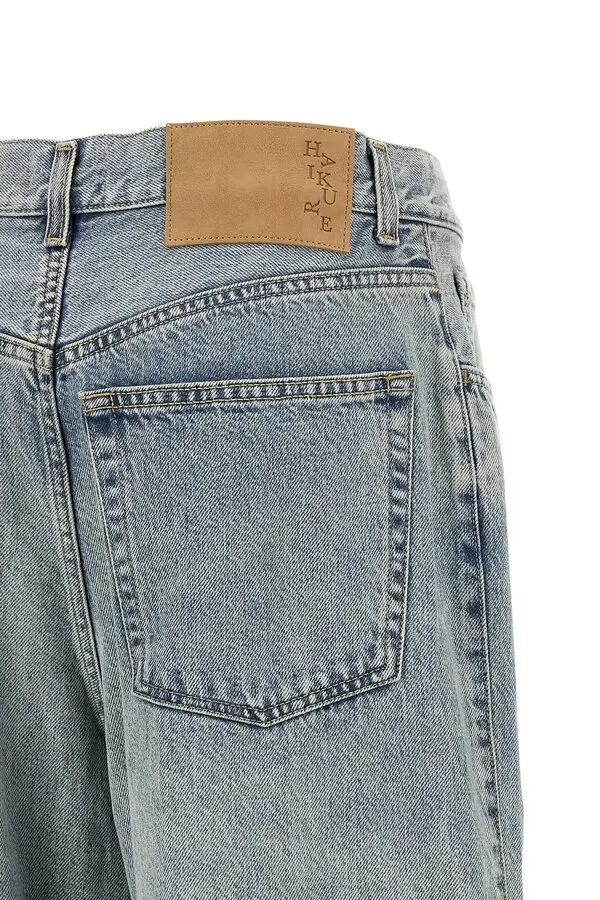 HAIKURE Wide-leg Pleated Jeans