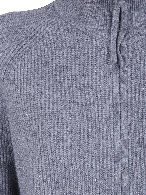 Seventy Zip-up Knitted Cardigan