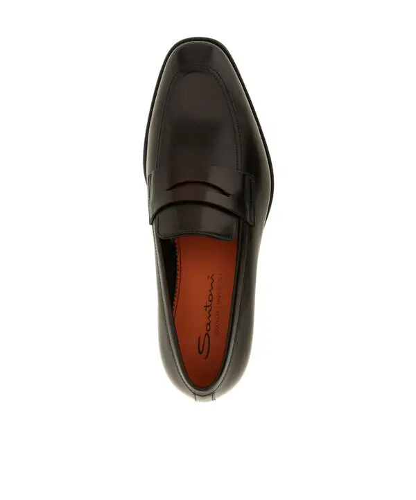 Santoni Round-toe Loafers