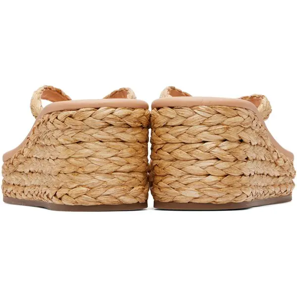 ANCIENT GREEK SANDALS Etheria Low Wedge Raffia Sandals
