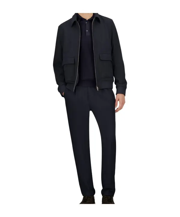 Herno Resort Polo Shirt In Wool And Silk Knit